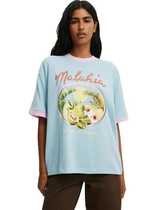 COTTON ON The Vacay Tee - Maluhia  Periwinkle Blue