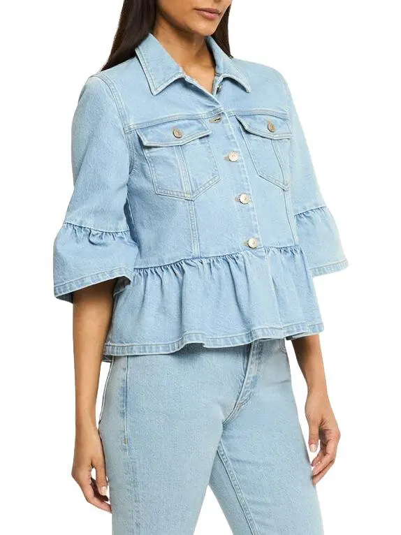 Cinq À Sept Mandie Denim Jacket - Mist