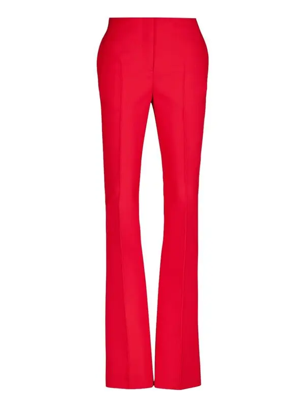 FERRAGAMO Tailored Wool Trousers - Red