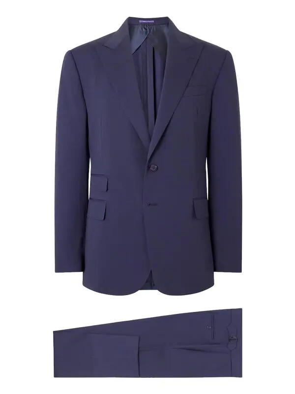Ralph Lauren Purple Label Virgin Wool Suit - Blue
