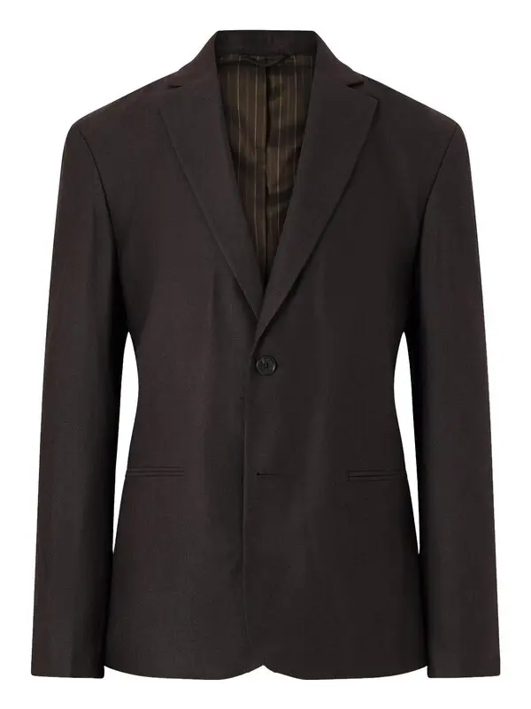Nn07 Timo 1808 Canvas Blazer - Brown