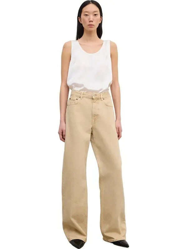 HOUSE OF DAGMAR Baggy Fit Denim - Beige