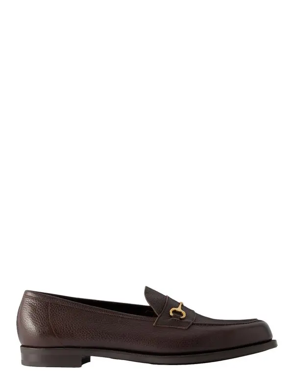 EDWARD GREEN Putney Horsebit-embellished Loafers - Brown