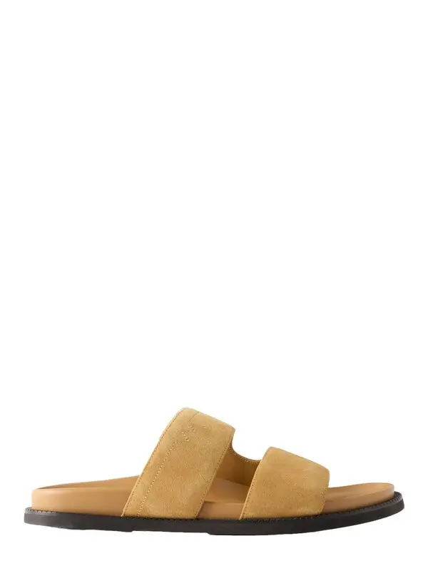 J.M. WESTON Suede Sandals - Neutrals