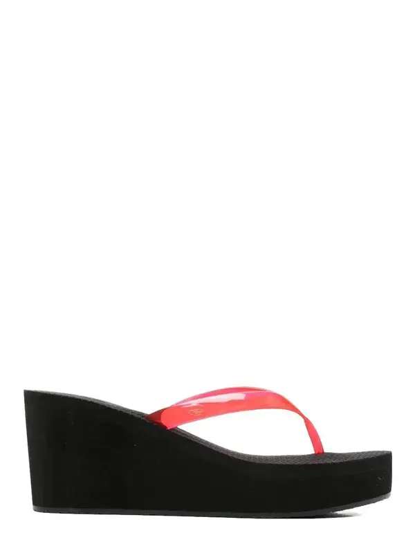 ANCIENT GREEK SANDALS Etheria Wedge Sandals - Black