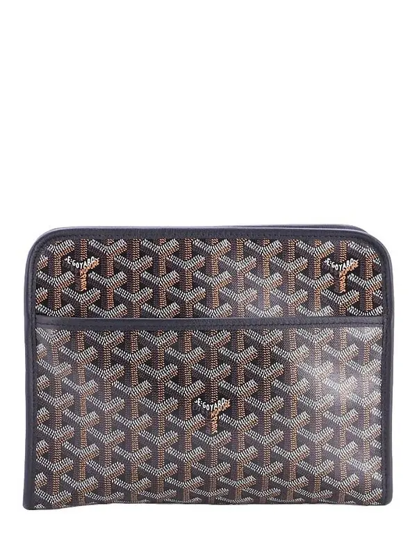 Goyard Mm Jouvence Toiletry Pouch Coated Canvas - Black