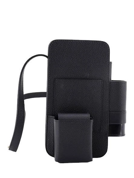 Hermès Hermesway Phone Case Crossbody Bag Epsom - Black