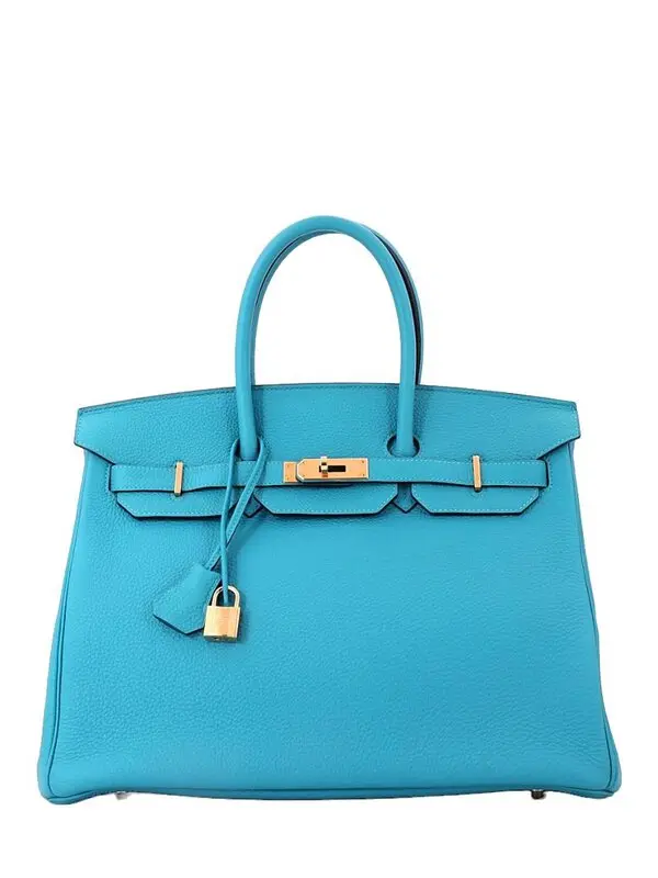 Hermès Birkin 35 Handbag - Turquoise