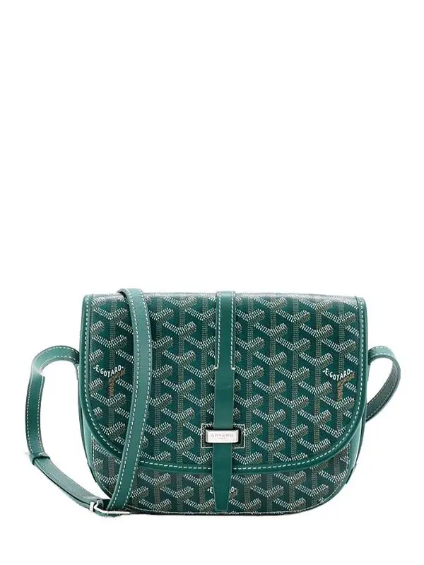 Goyard Pm Belvedere Ii Messenger Bag Coated Canvas - Green
