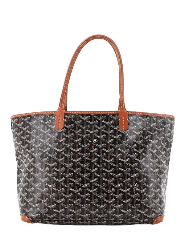 Goyard Pm Artois Tote Coated Canvas - Black
