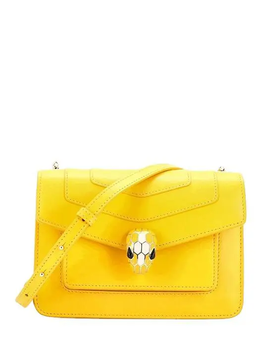 BVLGARI Small Serpenti Crossbody Bag - Yellow