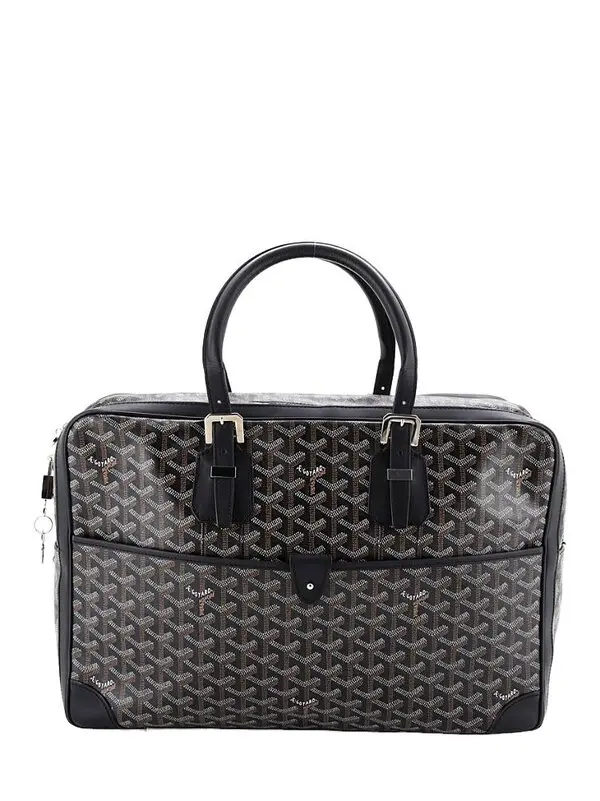 Goyard Mm Ambassade Briefcase Coated Canvas - Black