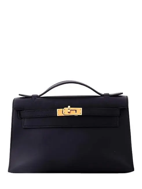 Hermès Kelly Pochette Swift - Black