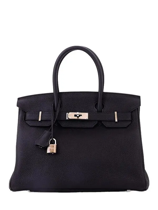 Hermès Birkin 30 Handbag With Palladium Hardware - Noir
