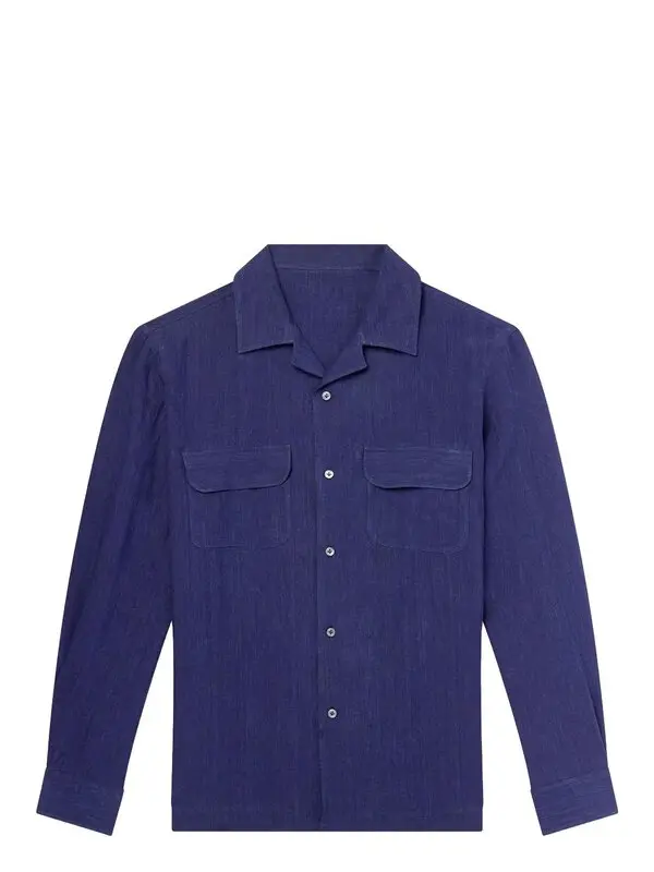 Thom Sweeney Linen Shirt - Blue