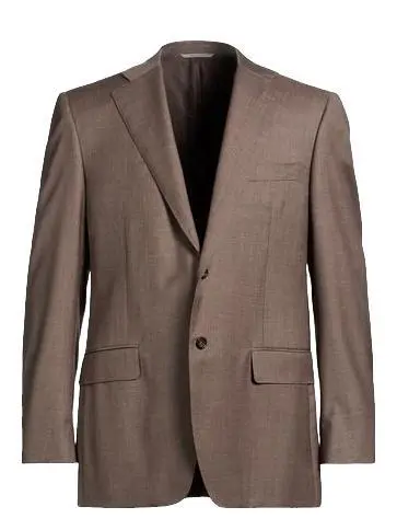 Canali Blazer Taupe Size Wool - Grey