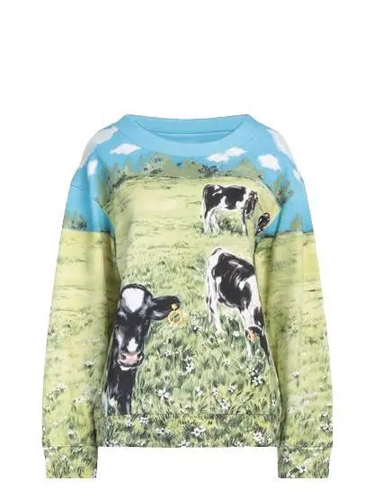 Moschino Light Cotton Couture Sweatshirt - Green