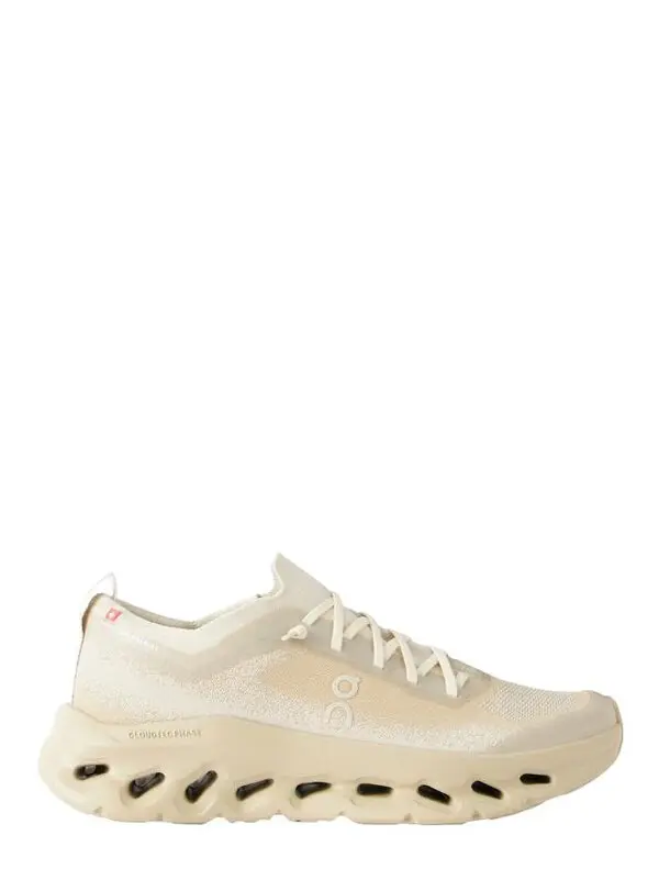 On Cloudtilt Moon Stretch Recycled-knit Sneakers - Neutrals