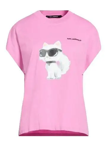 Karl Lagerfeld Cotton T-shirt - Pink