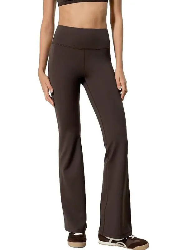 Lilysilk Silk Contour High-rise Flared Leggings - Coffee Bean
