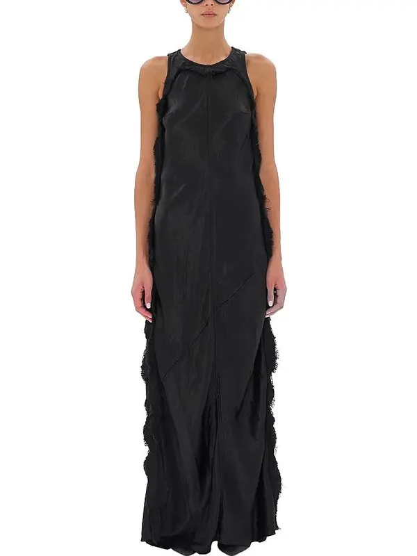HAIKURE Toto Satin Maxi Dress - Ice Grey
