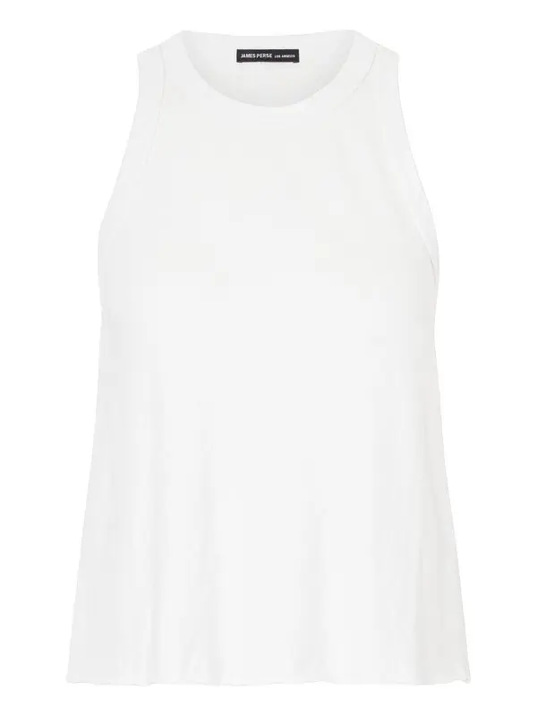 JAMES PERSE Supima Cotton-blend Tank - White