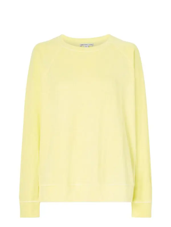 JAMES PERSE Supima Cotton-terry Relaxed Sweatshirt - Yellow