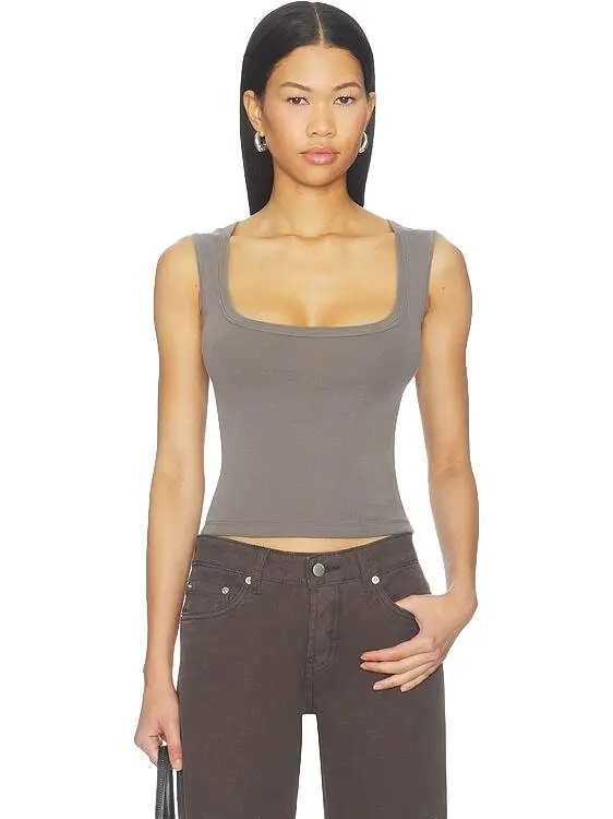 ST. AGNI Organic Cotton Ballerina Top - Clay