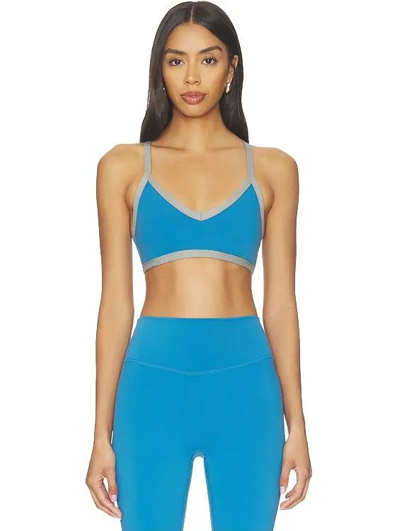 FORM V Neck Y Bra In Blue - Waves & Slate