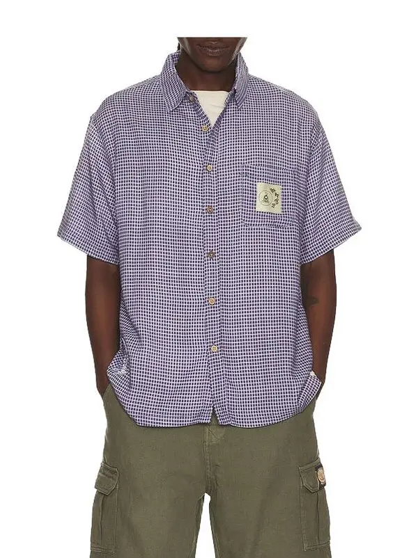 CRITICAL SLIDE Wingnut Shirt In Blue - Worker Blue