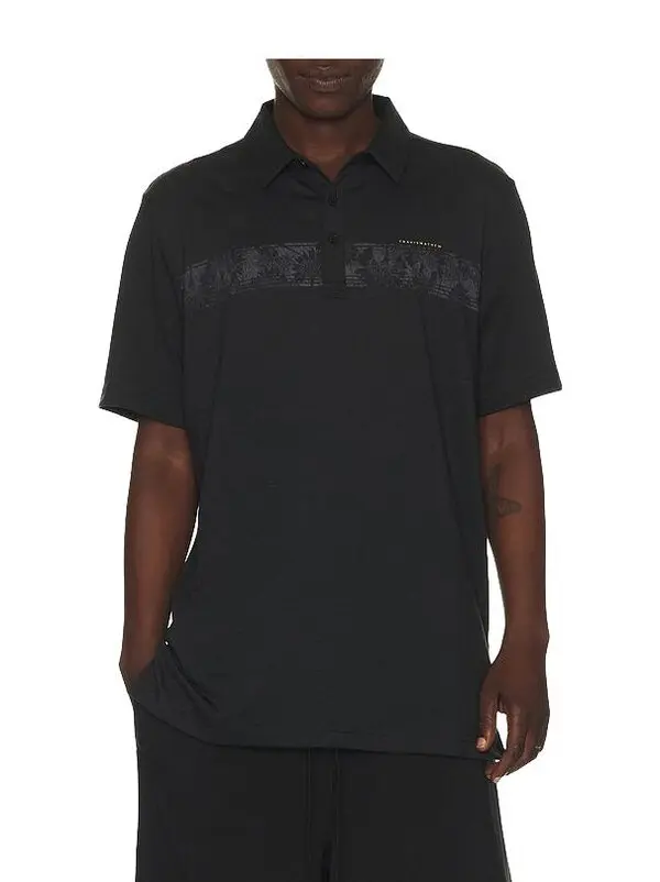 Travis Mathew Performance Jersey Flight Polo - Black