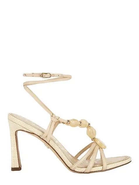 Sam Edelman Imani Strappy Heeled Sandals - Light Sand