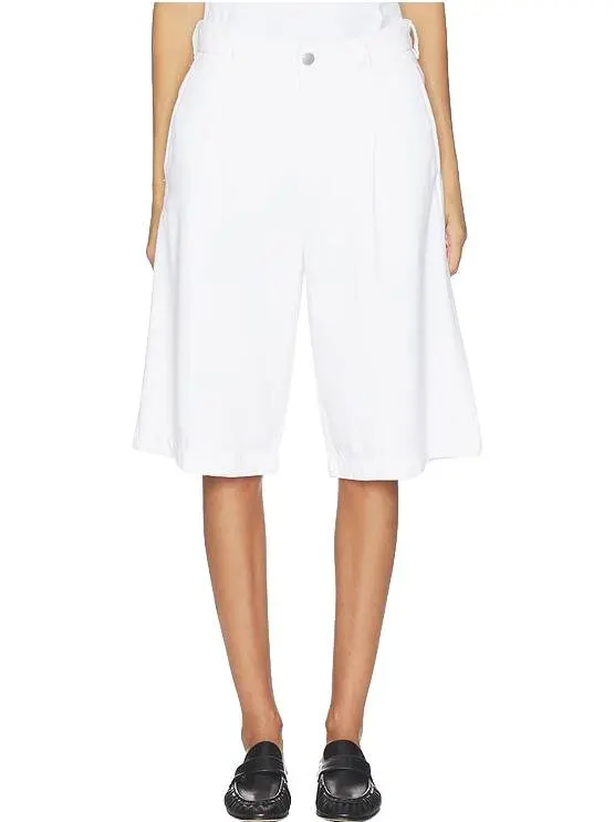 DL1961 Hepburn High Rise Denim Short - White Aura