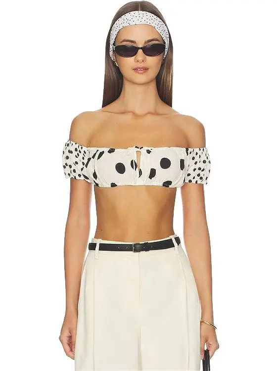 Tularosa Ekin Top - Black & White Dot Mix
