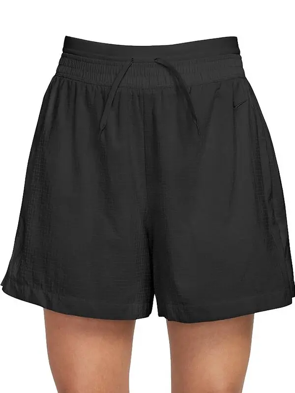Nike Sportswear Loose High-waisted Lightweight Ripstop Shorts - Black/black