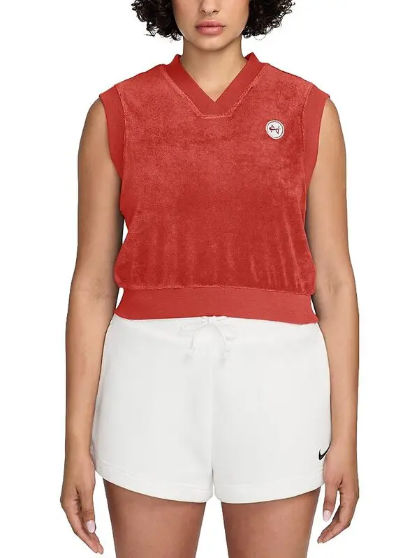 Nike Chill Terry Tank Top - Lt Crimson