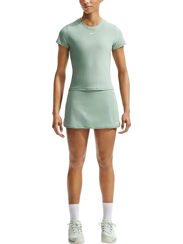 Nike Dri-fit Victory Short Sleeve Tennis Top - Steam/white