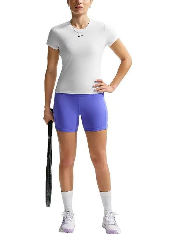 Nike Dri-fit Victory Short Sleeve Tennis Top - White/black