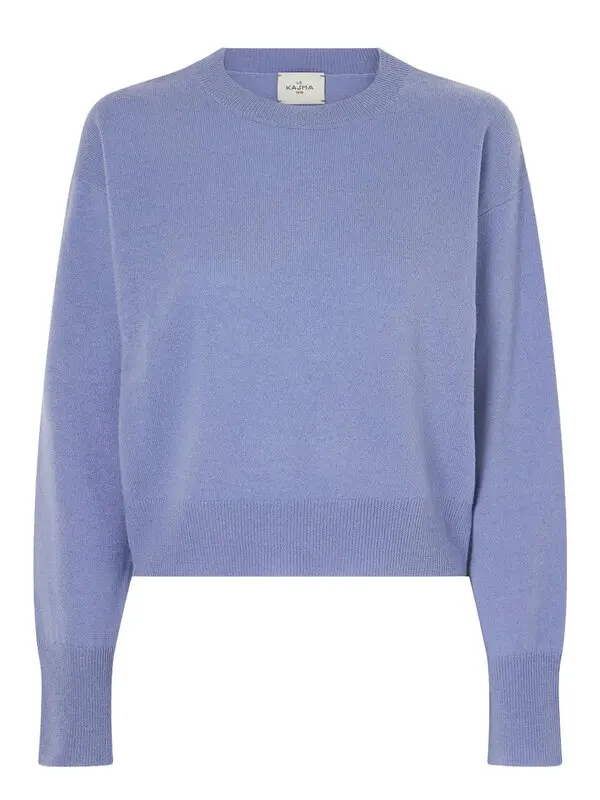 Le Kasha Menorca Cropped Sweater - Blue