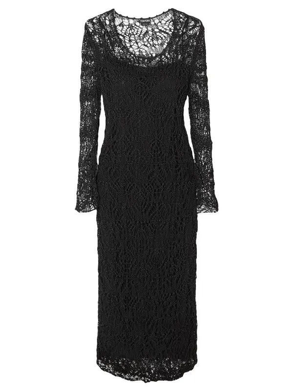 TOM FORD Crocheted Dress - Black