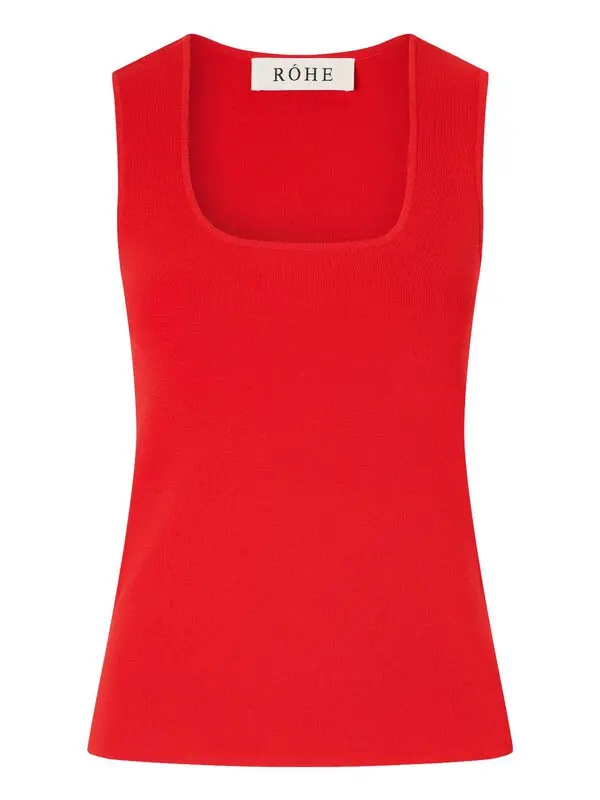 RÓHE Knitted Tank - Red