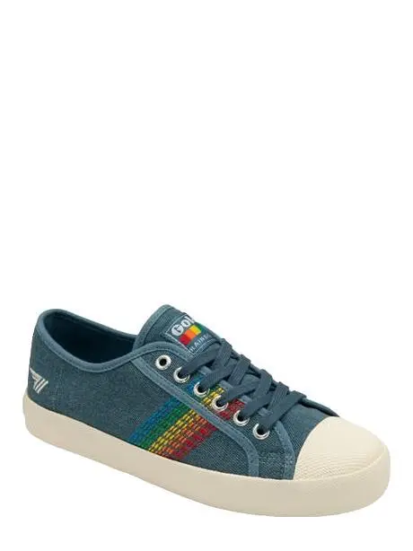 Gola Coaster Rainbow Stitch Sneaker - Denim/multi