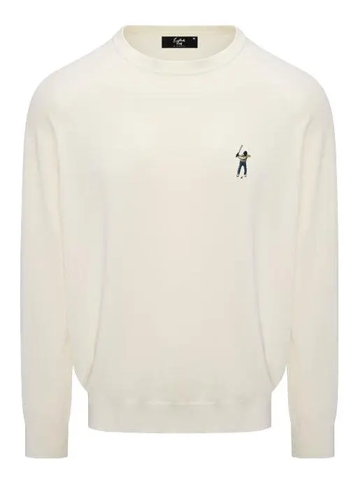 EASTSIDE GOLF Links Embroidered Sweater - Jetstream