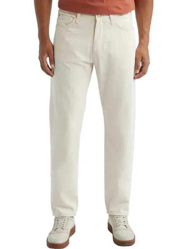 MAVI Zach Straight Leg Cotton & Linen Jeans - Ecru Linen Denim