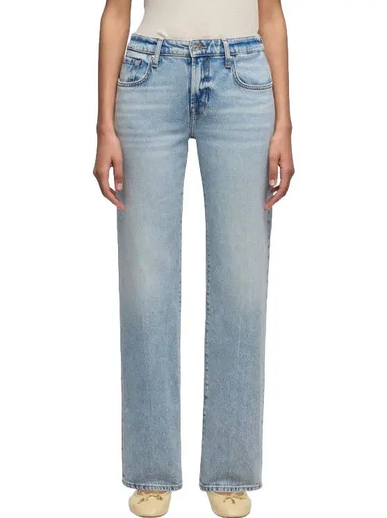 7 For All Mankind Calie Mid-rise Straight Leg Jeans - Ode To