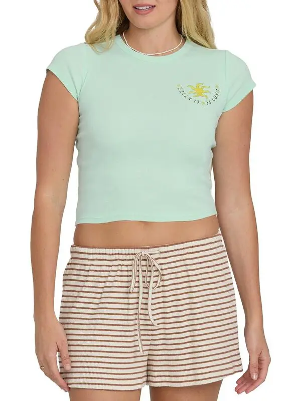 BILLABONG World Wanderer Crop Graphic T-shirt - Agave