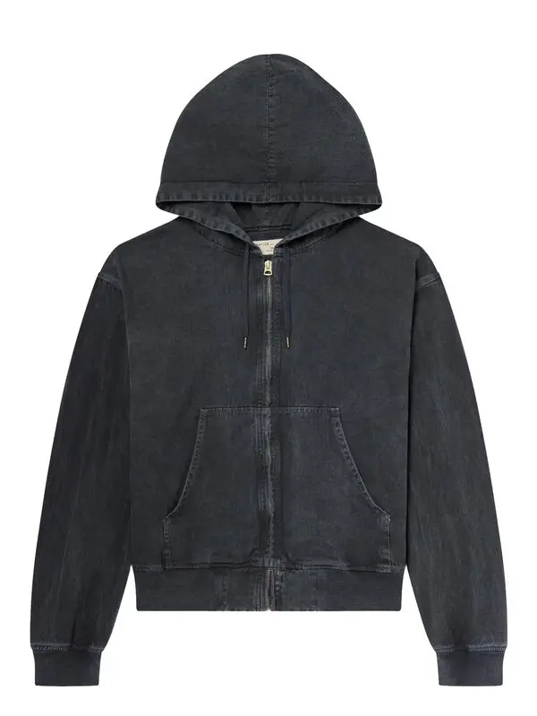 REMI RELIEF Cotton-twill Hooded Blouson Jacket - Gray