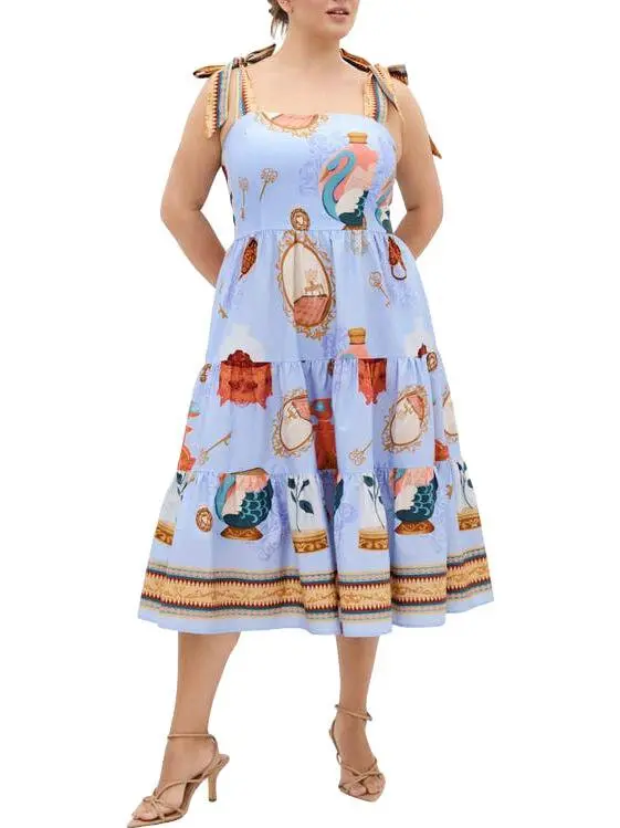 City Chic Casey Fit & Flare Sundress - Refined Beauty