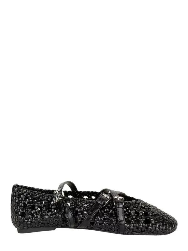 Michael Kors Indy Flex Woven Ballet Flats - Black