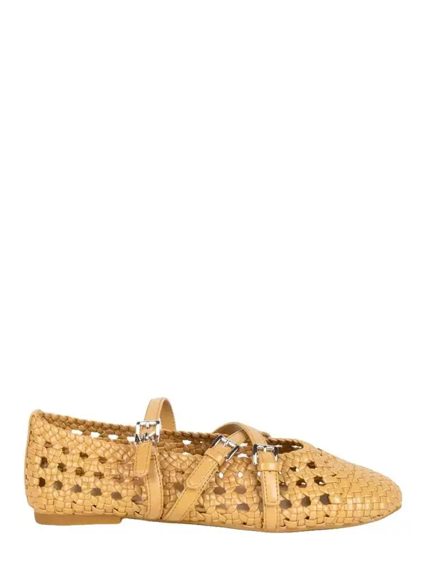 Michael Kors Indy Flex Woven Ballet Flats - Neutrals